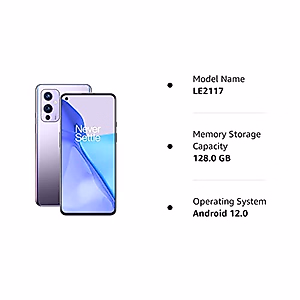 OnePlus 9 Winter Mist, LE2117 5G T-Mobile Unlocked, 8GB RAM+128GB Storage (Renewed)