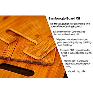 Bamboogle Butcher Block Mineral Oil - 2 Pack - No Mess Easy Applicator, white (VC2P-CBO-5)