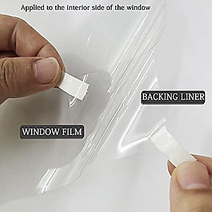 Window Security Film 23.6in X 19.7ft, Shackcom Tempered Glass Window Film Adhesive Anti-Shatter for Home, Office and Car (Clear)