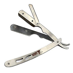 Classic Samurai CS-102 Stainless Steel Professional Barber Straight Edge Razor (Silver Razor Only)