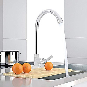 Kitchen Sink Faucet High Arc Vertical Faucet Single Cold Water Tap G1 2in Zinc Alloy Faucet Without Hose for Home Use
