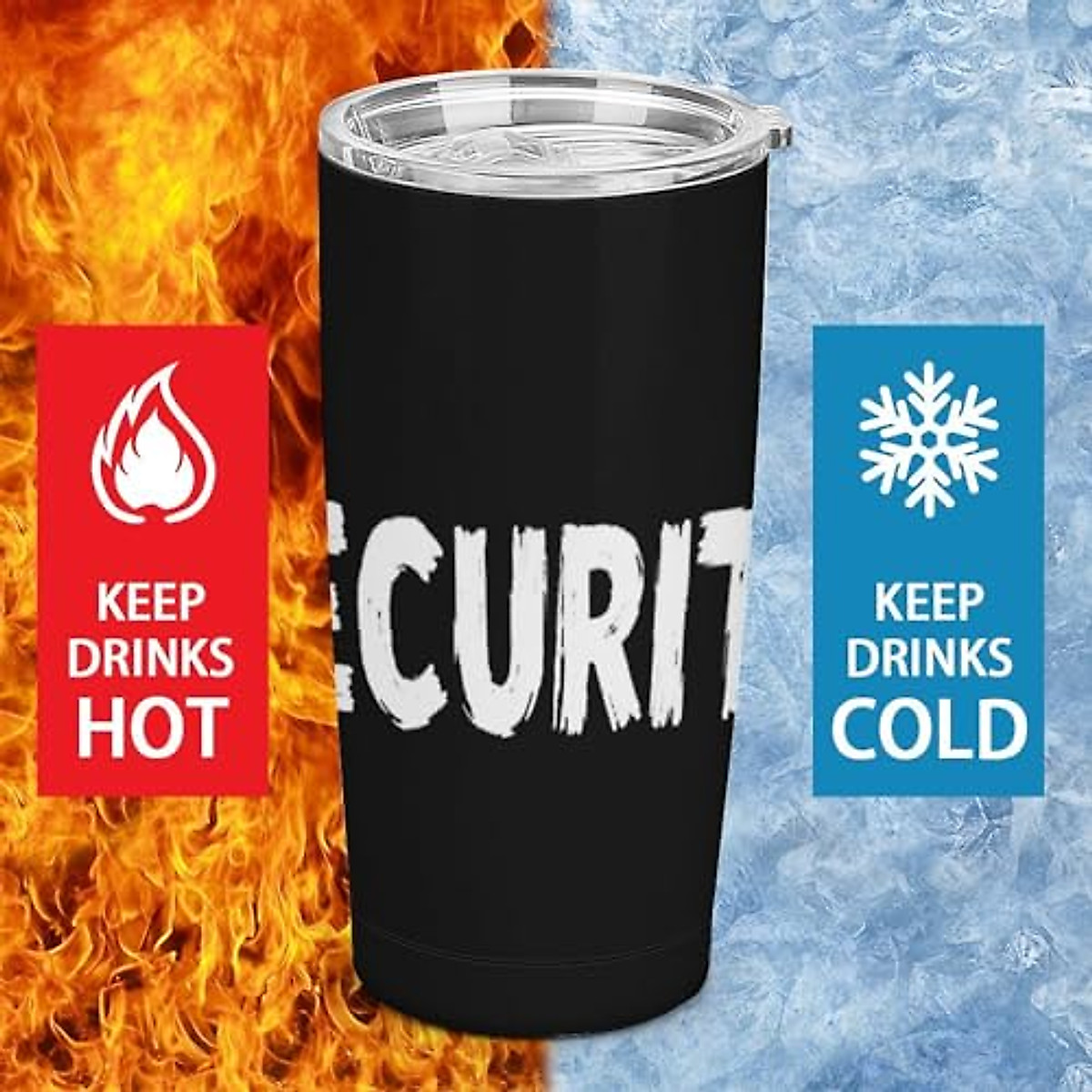 Security 20 OZ Stainless Steel Tumbler Travel Car Coffee Mug with Straw Lid Cleaning Brush Coffee Tumbler Mug for Women Men