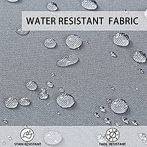 Blytieor 15 Inch Set of 2 Outdoor Bistro Chair Cushions,Small Patio Bistro Round Foam Seat Cushion Gray