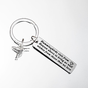 Kivosliviz Hummingbird Keychain Humming Bird Lover Keyring Gift for My Love Wishes Jewelry Hope Gift
