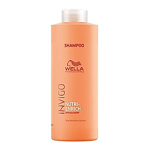 Wella Professionals Invigo Nutri-Enrich Shampoo, Professional Deep Nourishing Shampoo For Dry & Damaged Hair, 33.8 Fl oz