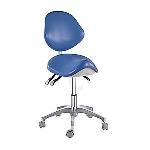 Aries Outlets QY Saddle Dental Medical Doctors Stools Adjustable Mobile Chair PU Leather