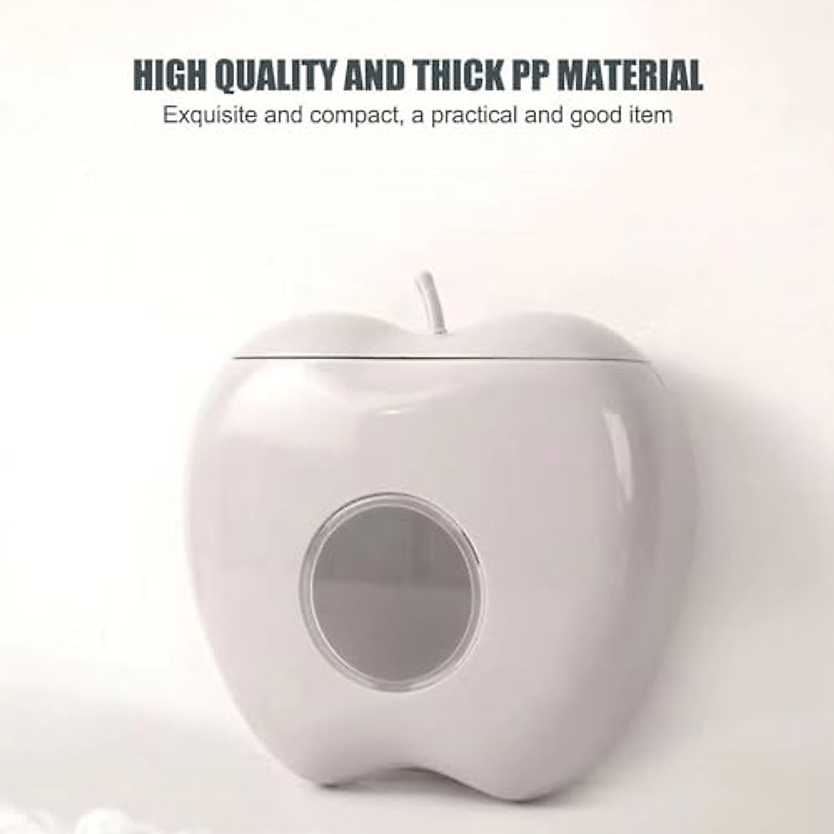 Plastic Wrap Storage Box,2024 Thickened Cling Film Sleeve Storage Box With 100pc Plastic Wrap,Apple Shaped Wall-Mounted Plastic Food Wrap Bag Storage Dispenser,Storage Organizer for Fresh Keeping Bag