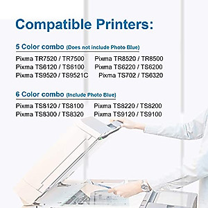 DOUBLE D 280 281 Ink Cartridges Compatible Replacement for Canon Ink 280 and 281 Cartridges PGI-280XXL CLI-281XXL for Canon PIXMA TS9120 TR7520 TR8520 TS8120 TS8220 TS8320 TS6100 (8 Pack)