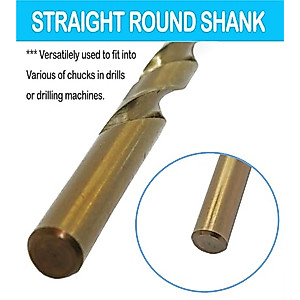 HSS Cobalt Drill Bit 7/64 in. HSS Co M35 Jobber Length Twist Drill Steel Metal-10Pcs