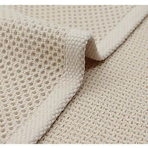 Mia'sDream Natural Cotton Dish Cloths Dish Rags, Waffle Weave Kitchen Dish Towels, Soft Dish Cloths for Washing Dishes, Absorbent Kitchen Hand Towel Washcloths, 12inchx12inch 6 Pack (Beige)