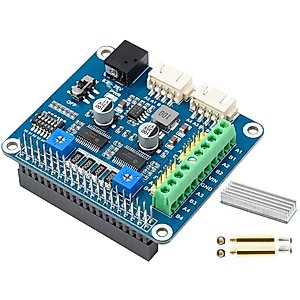 Stepper Motor HAT Dual Onboard 2-CH HR8825 Motor Driver Chip,Drive two Stepper Motors Up To 1/32 Microstepping,Apply to 3D Printer, Sculpturing machine, Mechanical Arm,for Raspberry Pi/ Jetson Nano