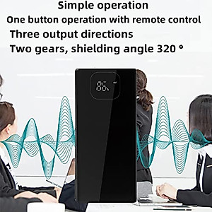 Audio Recording Blocker, Prevent Voice Recording, Powerful Microphone Suppressor Device for Home Office Travel, with Remote Control, 6000mAh Battery(L1)