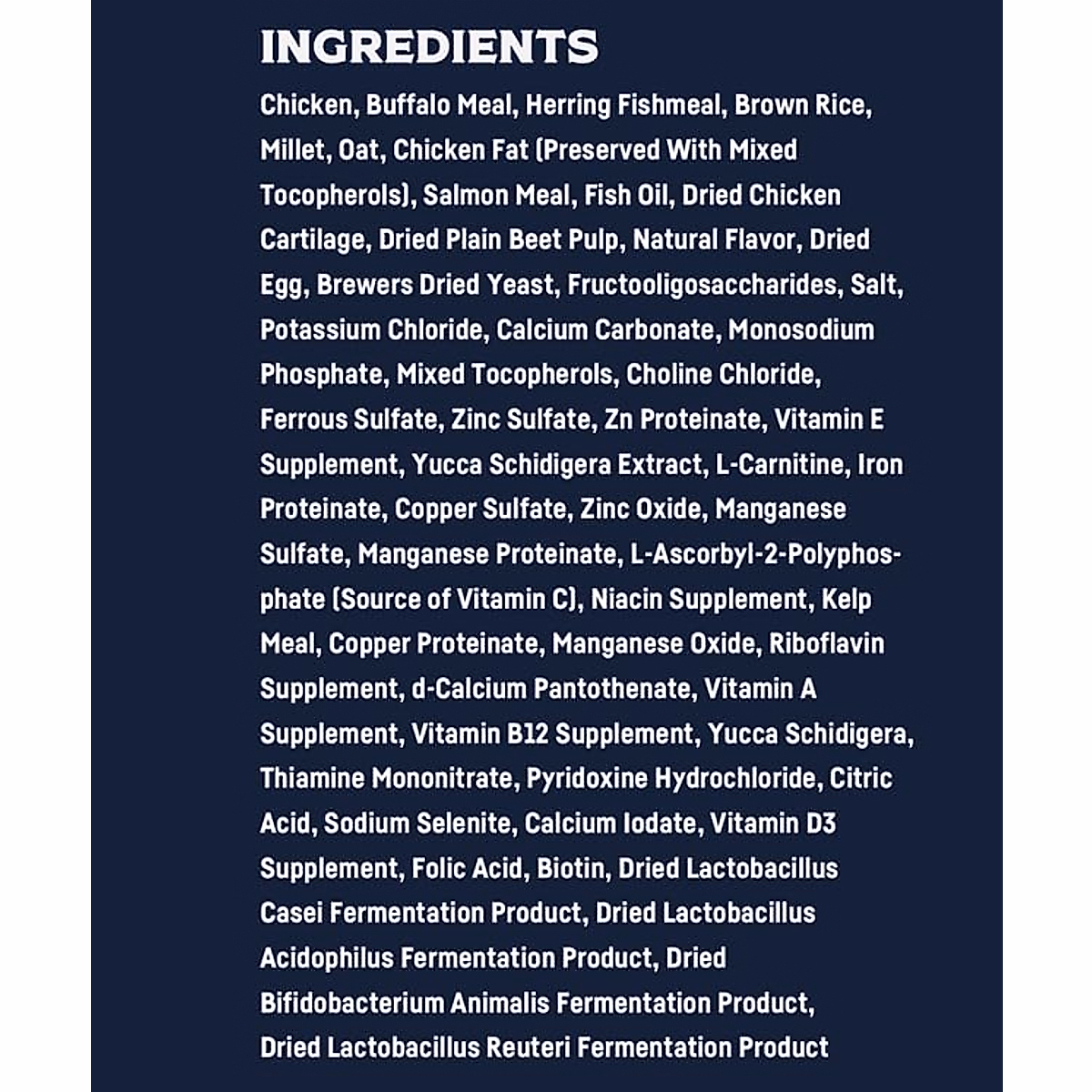 Old Guard Pet Company Patriot Power- Adult 30/20 Chicken and Buffalo Meal Recipe