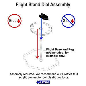 LITKO Standard Flight Stand Dials #1-10 with Pointers (10)