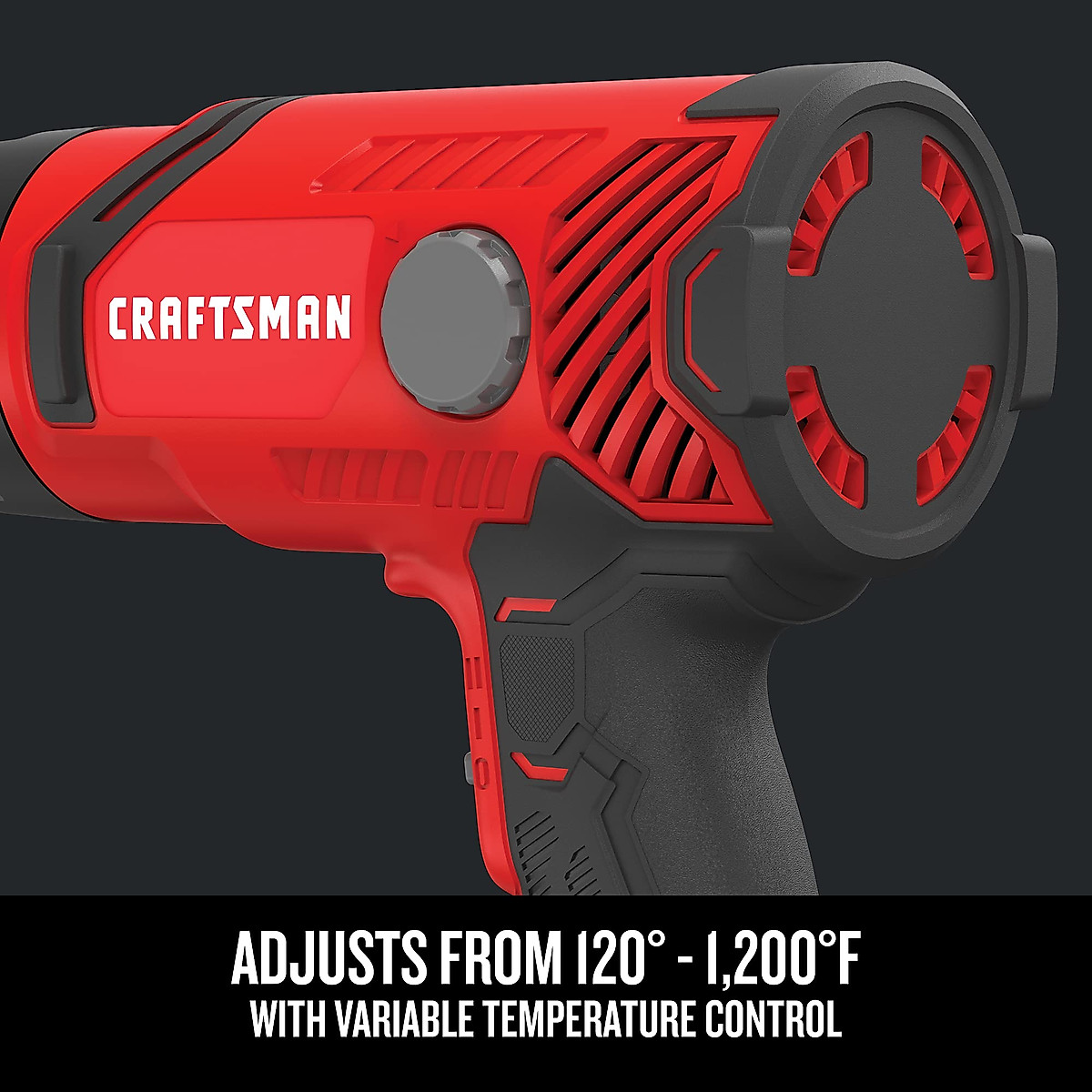 CRAFTSMAN Heat Gun, Corded, Variable Heat Setting up to 1200 Degrees, 1500 Watt (CMEE531)