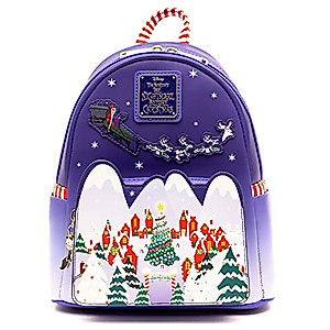 Loungefly Nightmare Before Christmas, Christmas Town Mini Backpack, Jack Skellington Zero Scary Teddy, Disney