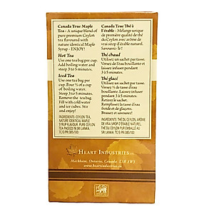 Canada True Maple Tea 25 Tea Bags, 50g (1.75oz), Product of Canada