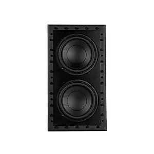 Monolith M-IWSUB82 Dual 8 inch in-Wall Subwoofer - Passive, Magnetic, Paintable Grille, Easy Install, Adds Powerful Bass to Your in Wall or in Ceiling Home Theater System