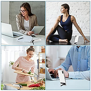 TIESOME Ultra-Thin Invisible Phone Kickstand, 2 Pack Adjustable Vertical Horizontal Placement Phone Stand Phone case Metal Kick Stand Compatible with Any Cellphone