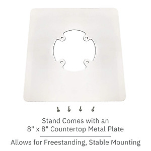 Clover Flex 3 / Flex 4 Freestanding Swivel and Tilt Stand with Square Plate (White)