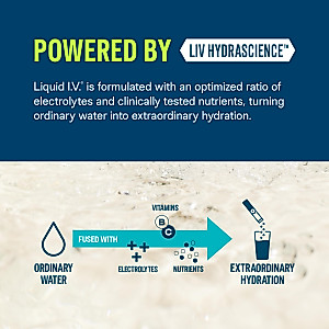 Liquid I.V.® Hydration Multiplier® +Energy - Mango Tamarind - Hydration Powder Packets | Electrolyte Powder Drink Mix | Convenient Single-Serving Sticks | Non-GMO | 1 Pack (14 Servings)