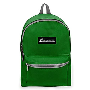 Everest Basic Backpack, Emerald Green, One Size