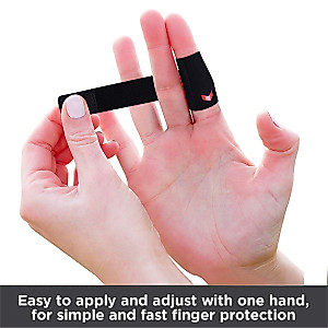 VHOPMORE Neoprene Finger Splint Wraps Adjustable Finger Brace Trigger Finger Buddy Splints Mallet Finger Guards for Arthritis Sport Finger Support Sleeves Protector for Basketball Volleyball Tennis