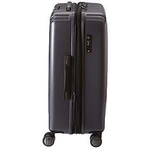 DELSEY Paris Titanium Hardside Expandable Luggage with Spinner Wheels, Graphite, Checked-Medium 25 Inch