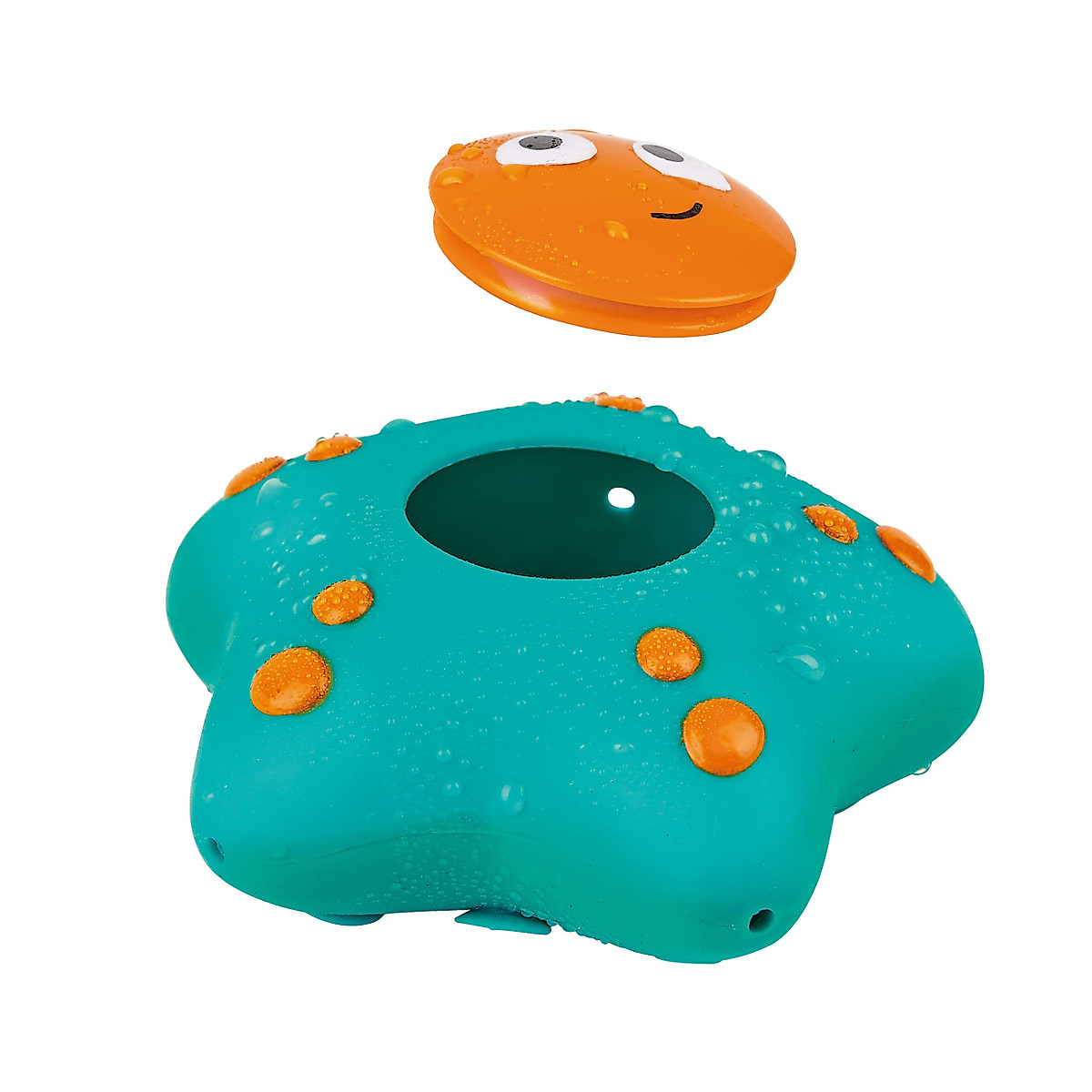 Hape Ocean Floor Squirters | Colorful Baby & Toddler Bath Toys, Colorful Baby & Toddler Bath Toys, Silicone and Non-Toxic Set, Water Spouting and Suction, Octopus & Starfish