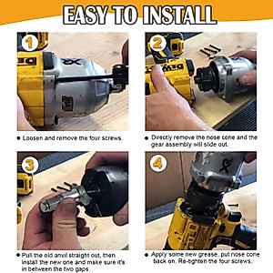 N415875 1/2" Anvil Replacement Impact Wrench Anvil Assembly, Fit for Dewalt/Black & Decker 18V 20V MAX XR for DCF899HB type1-3,DCF899HP type1-3