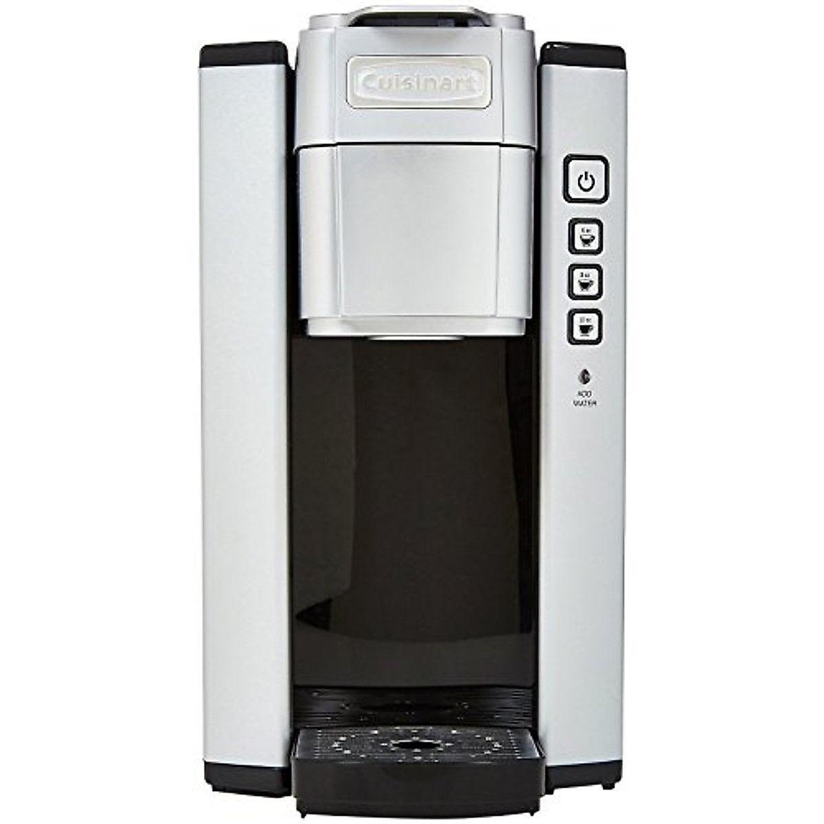 Cuisinart SS-5P1 Single Serve Brewer Coffemaker, 40 oz, Silver & HomeBarista Reusable Filter Cup, Gray