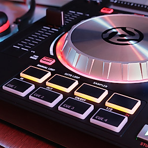 Numark Mixtrack Pro 3 | All In One 2 Deck DJ Controller for Serato DJ Including an On board Audio Interface, 5 inch High Resolution Jog Wheels and Serato DJ Intro & Prime Loops Remix Tool Kit