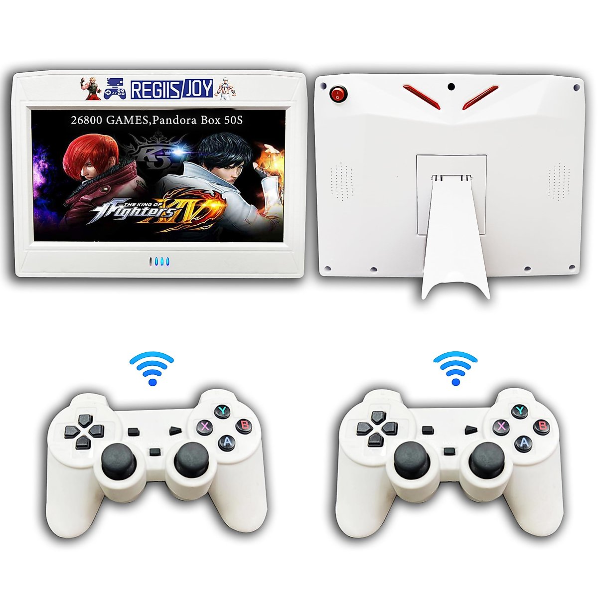 RegiisJoy 28000 in 1 Handheld Portable Arcade Game Console Mini Pandora Box 50S with HD Screen 2.4GHZ Wireless Controllers Search/Hide/Save/Load/Pause Games