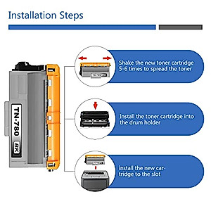 EDH Compatible TN780 TN-780 Toner Cartridge Replacement for Brother Super High Yield Compatible with HL-6180DW HL-6180DWT MFC-8950DW MFC-8950DWT Printer (1 Pack,Black)