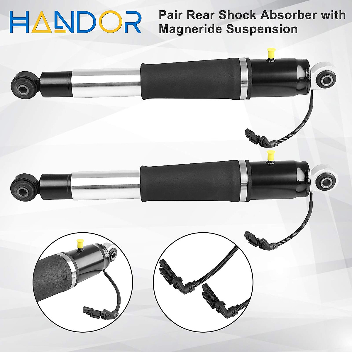 Handor 84176675 580-1106 Pair Rear Air Shock Absorbers Compatible with 2015-2021 Chevy Tahoe Suburban Cadillac Escalade ESV GMC Yukon XL, Repalces# 23151122 23267007 23290661