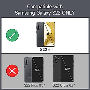 LVFAN Battery Case for Samsung Galaxy S22 6.1inch, Fast Charging & Wireless Charging Slim 4700mAh Backup Battery Pack, Portable Extended Battery Charger Case for Samsung S22