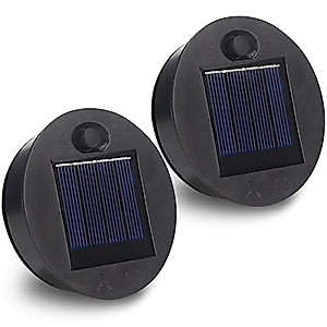 2 Pack Solar Replacement Top Parts, Solar Light Replacement Top, Replacement Solar Light Parts, Solar Lantern Lids for Garden Patio Outdoor Hanging Lanterns (2.76in)