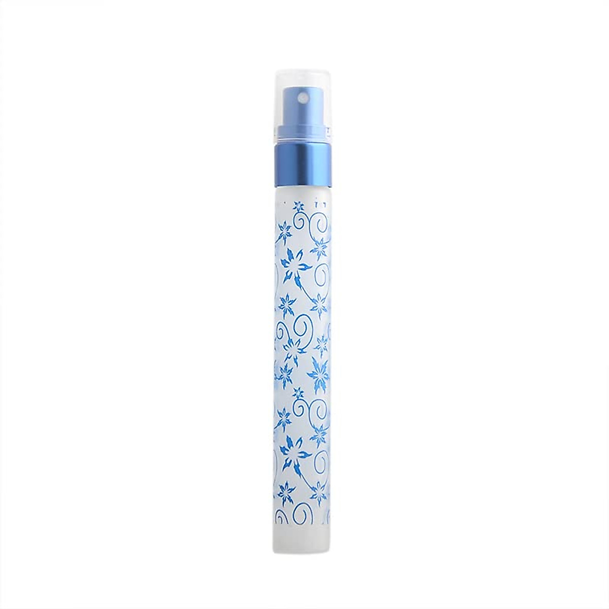 Enslz 6 PCS 10ml Flower Print Matte Refillable Empty Travel Glass Perfume Spray Bottle Atomizer Pump Sprayer Bottle Set