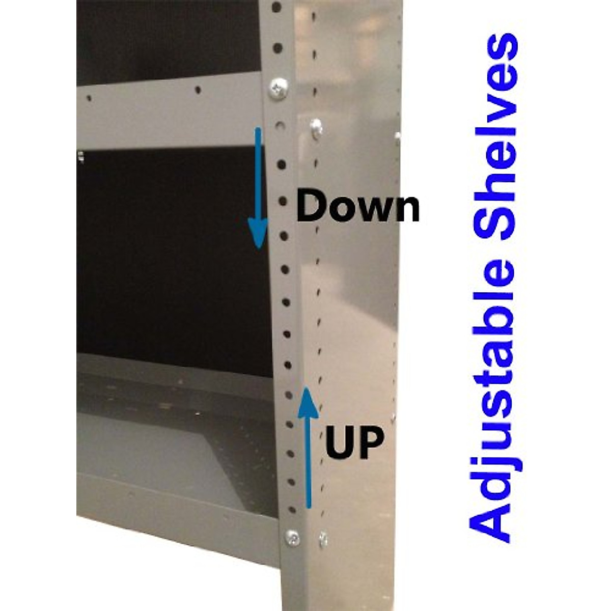 True Racks Aluminum Van Shelving Storage Unit - 45" L x 13" D x 44" H