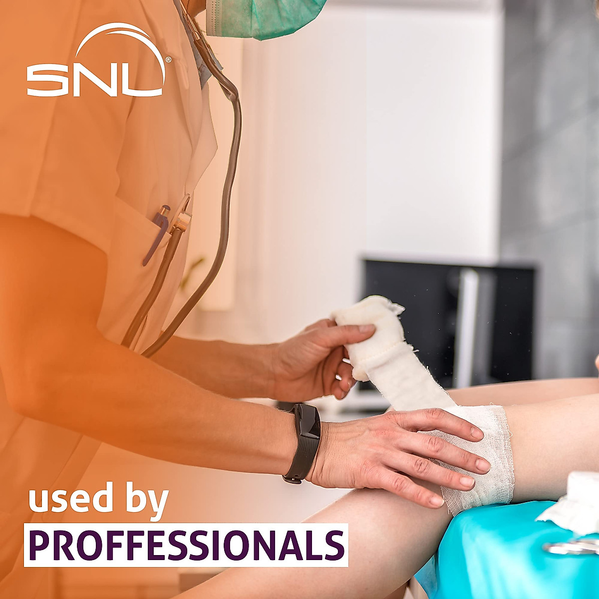 SNL Sterile Krinkle Kerlix Type 4 1/2" x 4 1/8 Yds, Latex Free, Hospital Grade Bandage Roll - Pack of 6