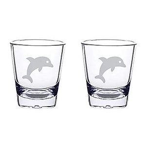 Alankathy Mugs shot glass set 1.5 oz (DOLPHIN)