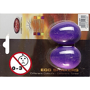 Stagg EGG Plastic Egg Shaker Pair - Purple