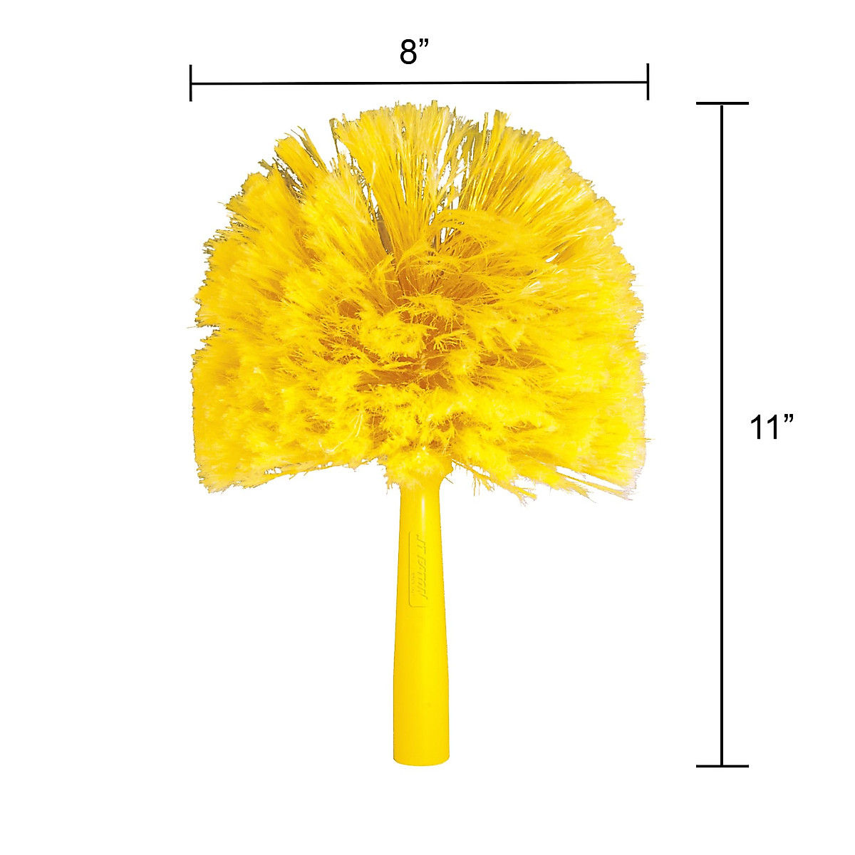 JT Eaton 1710YL Duster Replacement Head for Corners and Crevices, 7" x 6", Yellow, Case of 12