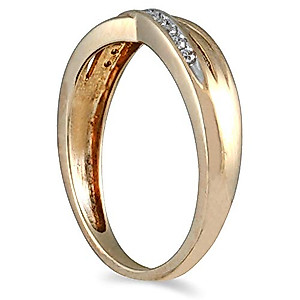 1/10 Carat TW Diamond Ring 10K Yellow Gold