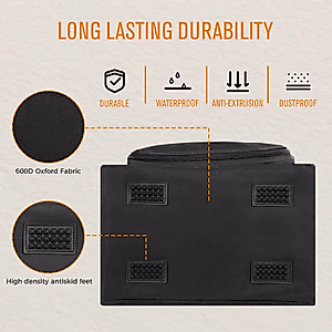 SCAVATA Large Hat Bag for Baseball Caps, Hat Organizer Bag for Traveling & Moving, Storing Snapback Cap, Portable Hat Carrier Holder Case for 20-24 Caps (Black)