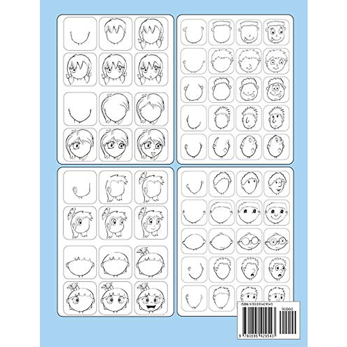 The Big Book of Faces: How to Draw 400 Easy to follow Step by Step Drawing Lessons for Kids (How to Draw Easy to follow Step by Step Drawing Lessons for Kids)