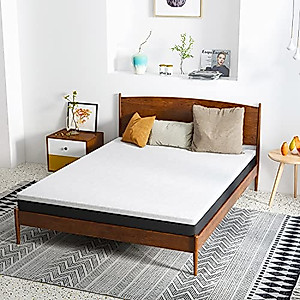 wOod-it 2 in 1 Twin Mattress,Memory Foam Mattress, Medium Firm Bed Mattress with Cover, Pressure Relieving Mattress Bunk Bed (White, 6 Twin)