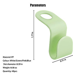 Clothes Hanger Connector Hooks,Closet Cascading Coat Hanger,Clothes-Rack Stacking Arranging Device,Plastic Hanging Connection Tool,Wardrobe Organizer Extender,Heavy Duty/Space Saving/Colorful(48pcs)