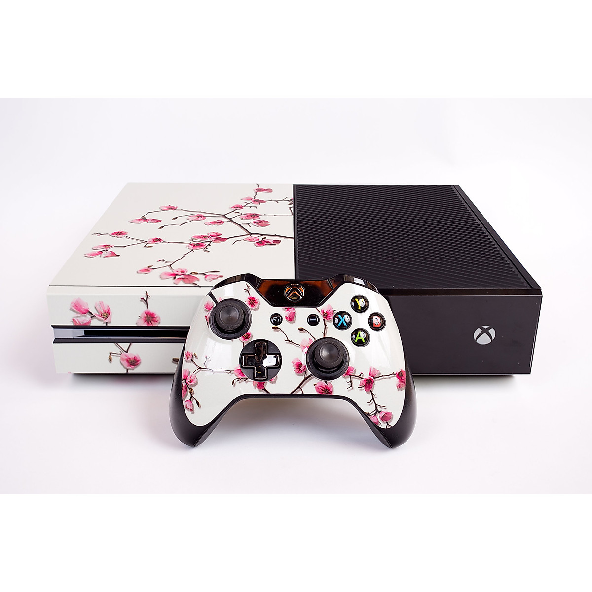 247 Skins Graphics kit Sticker Decal Compatible with Xbox One and Wireless Controllers - Cherry Blossoms