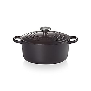 Le Creuset Signature Cast Iron Round Casserole, 26 cm - Satin Black